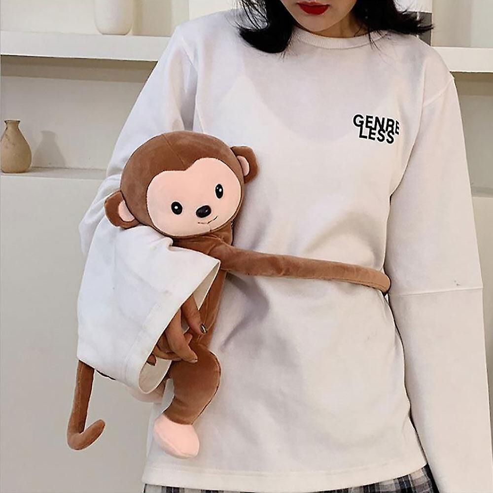 Backpacks Children's Plush Backpack Shoulder Bag Monkey Pattern Cartoon ...