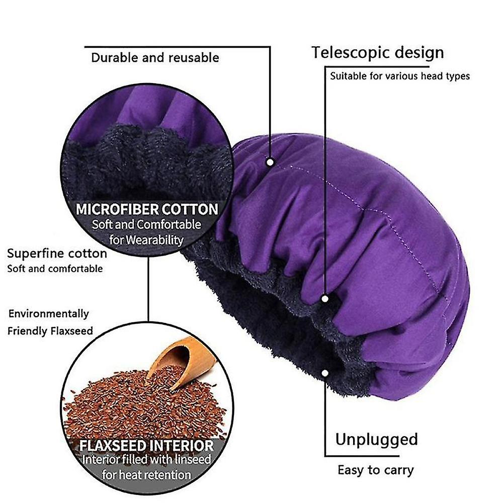 Flaxseed Care Cap Microwave Heating Steaming Cap Hair Care Baked Oil ...
