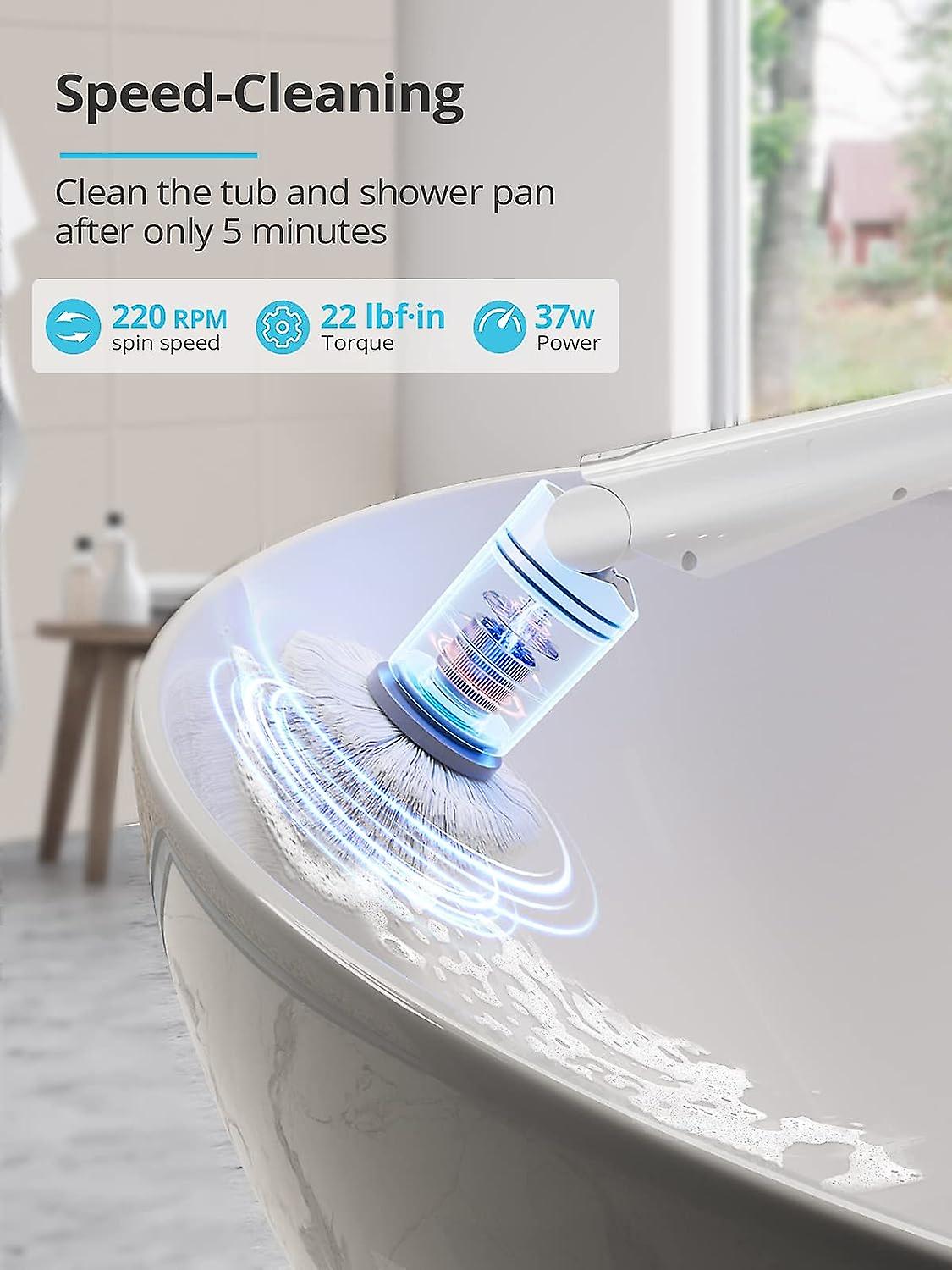 M1 Electric Spin Scrubber 220 Rpm Cordless Power Shower Cleaner With ...