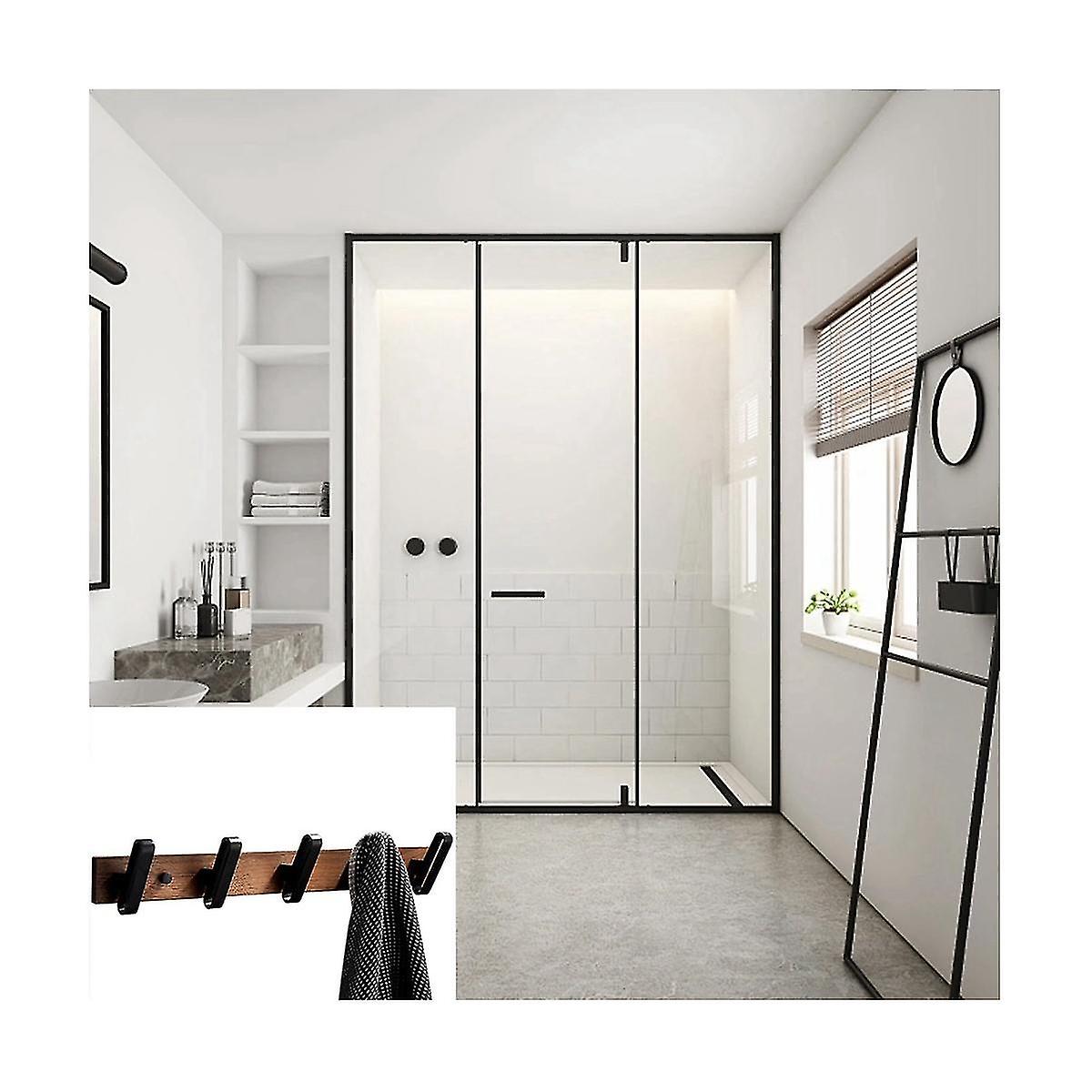 Coat Rack Mount,5 Hooks,walnut Coat Hooks For Hanging Coats,backpacks ...