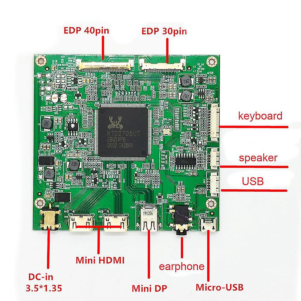 4K Lcd Display Driver Board For Portable Monitor Dp/hdmi To Edp Hd Hdr ...