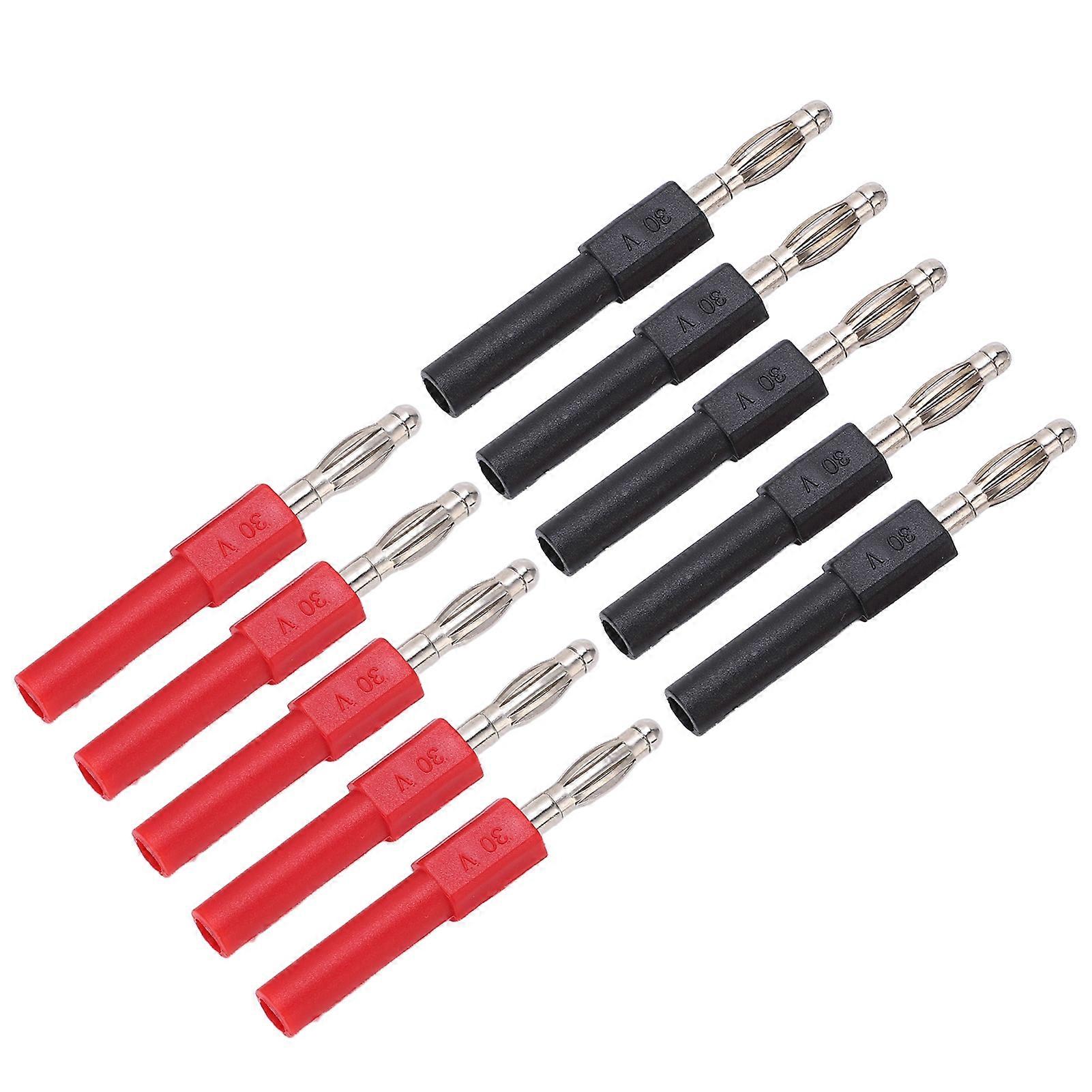 5Set J.20012 Banana Plug Connector 4mm Male to 2mm Female Multimeter ...