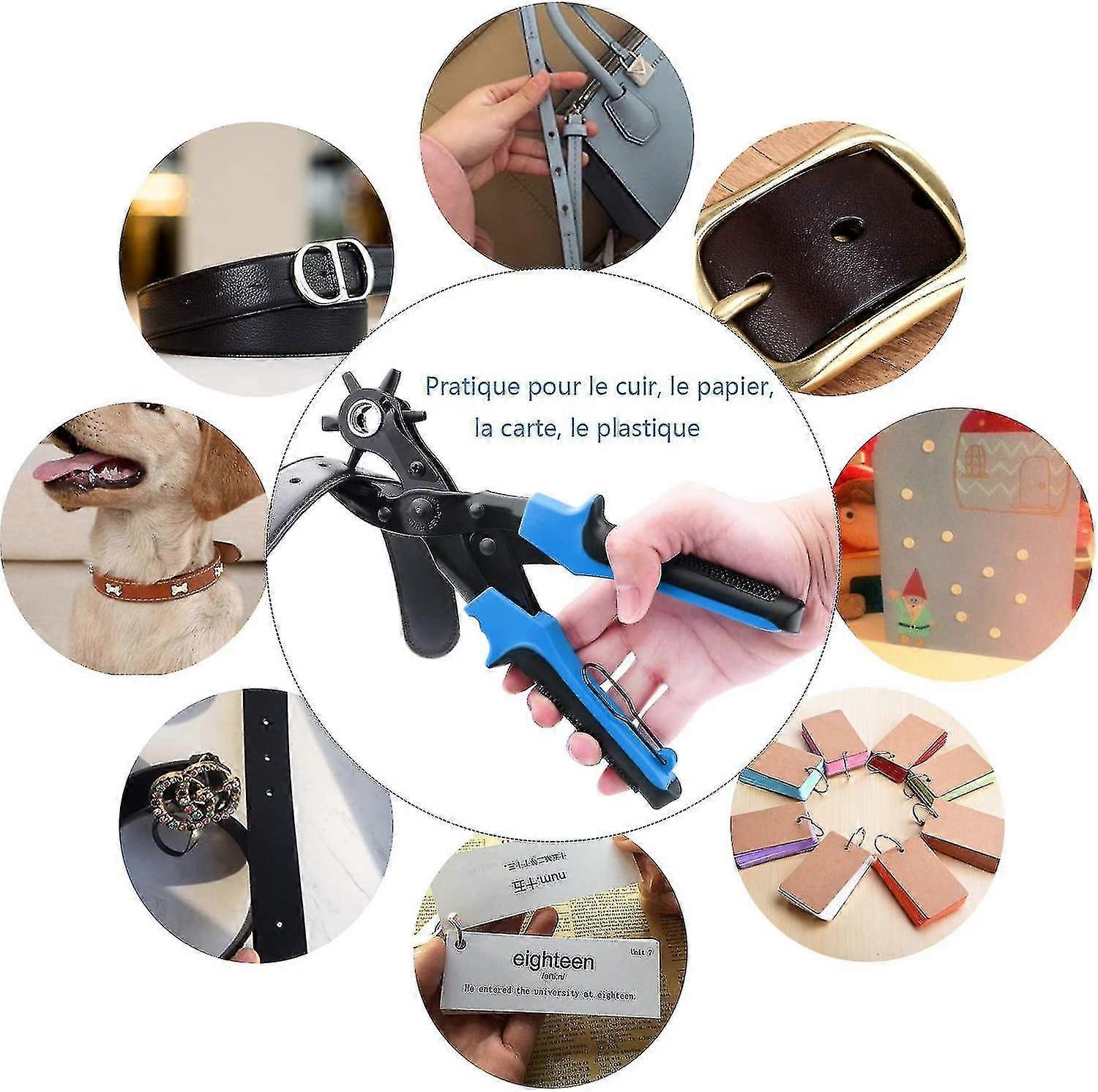 Hole Punch Pliers Wheel Punch Leather Punch Plates And Ruler Convenient ...