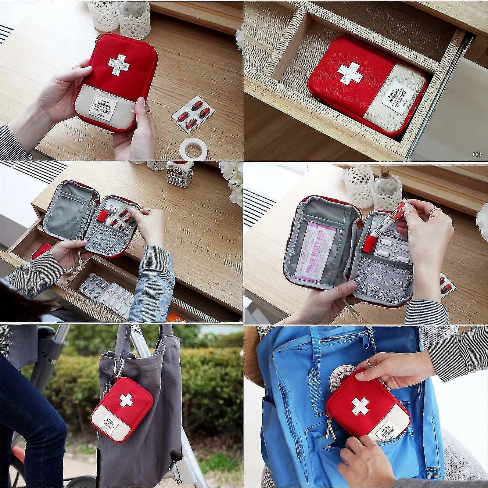 Mini Medical Bag, 2 Pcs Portable First Aid Kit First Aid Kit Empty ...