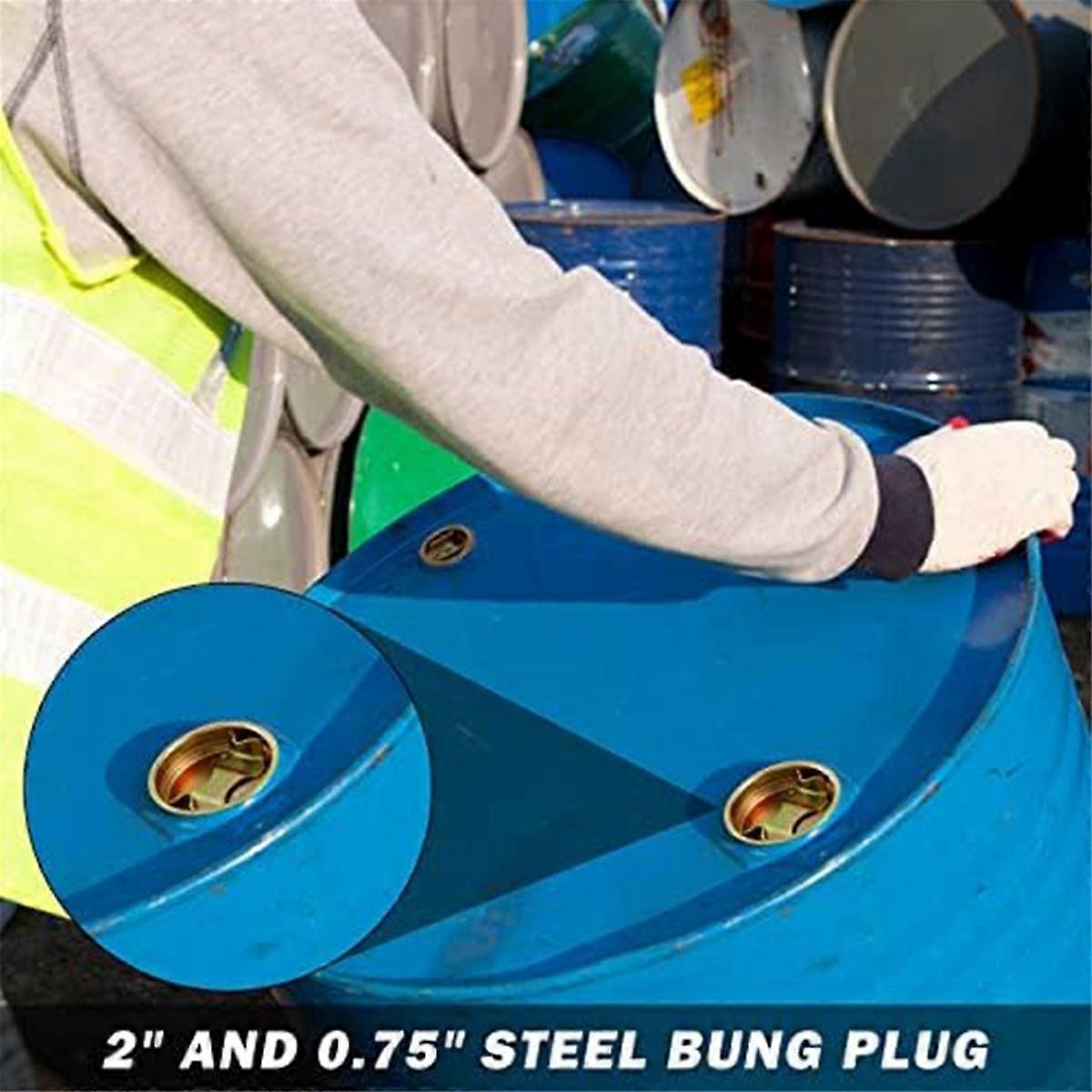 12 Pack Steel Bung Plug Drum Bung 2 and 3/4 Inch Bung Hole Cap 55 ...