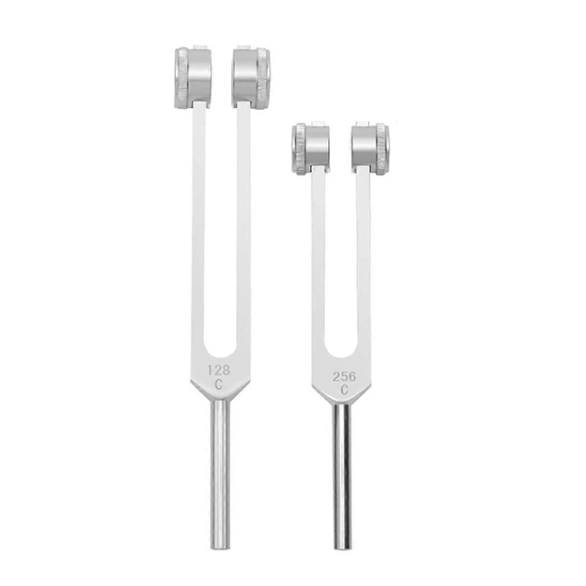 Tuning Fork Set 128 Hz 256 Hz Aluminium Alloy Healing Tuning Fork with ...
