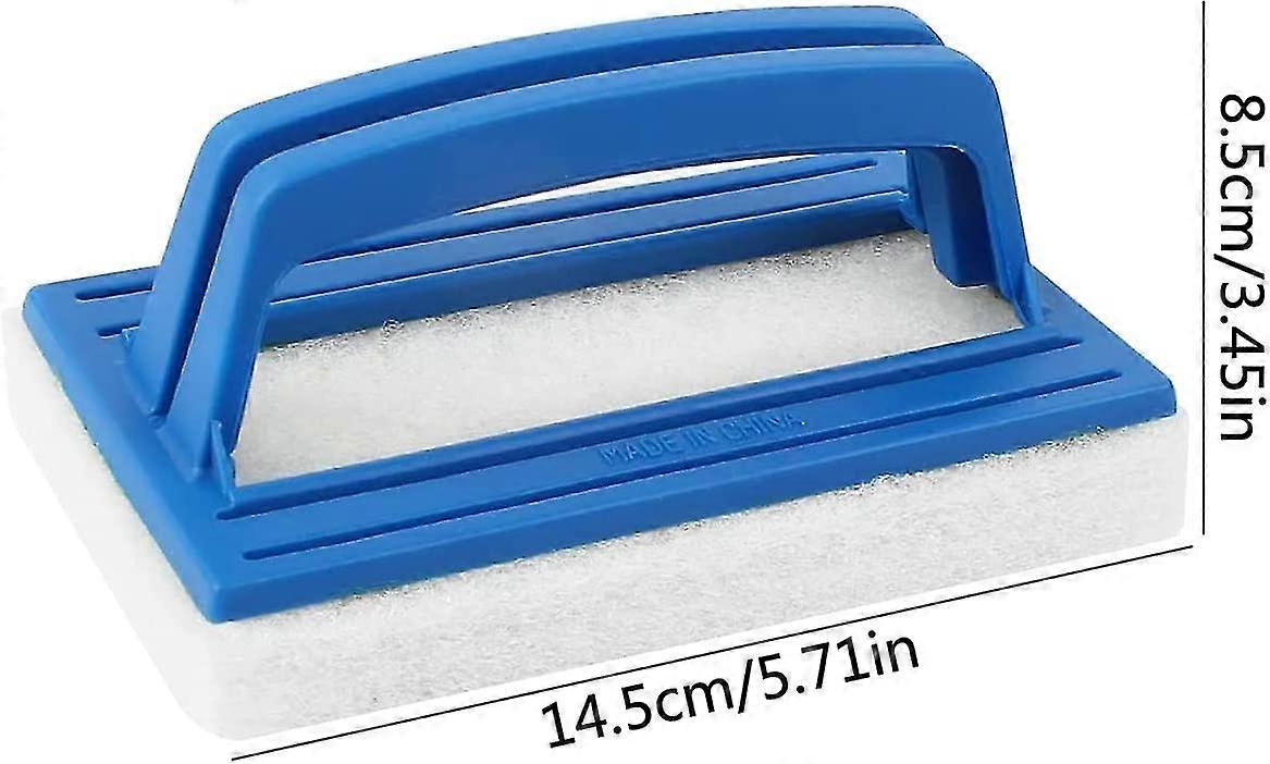 Water Line Sponge Brush, Regerly 3 Pieces Plastic Swimming Pool Brush ...