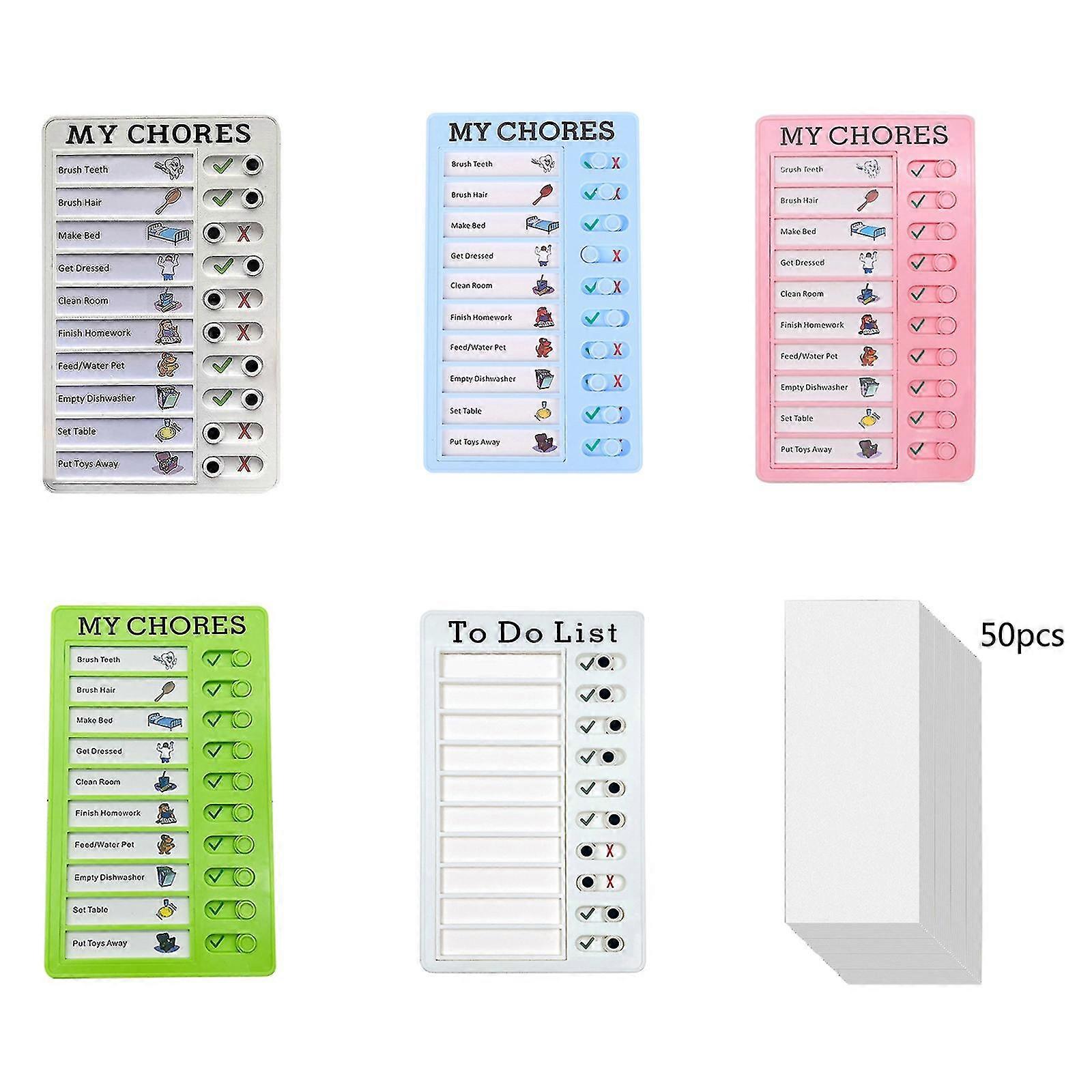 chores Checklist Memo Plastic Board Chore Chart Reusable My Chores ...
