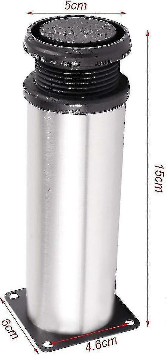 Metal Stainless Steel Table Legs Adjustable Height Round Steel Legs Max ...