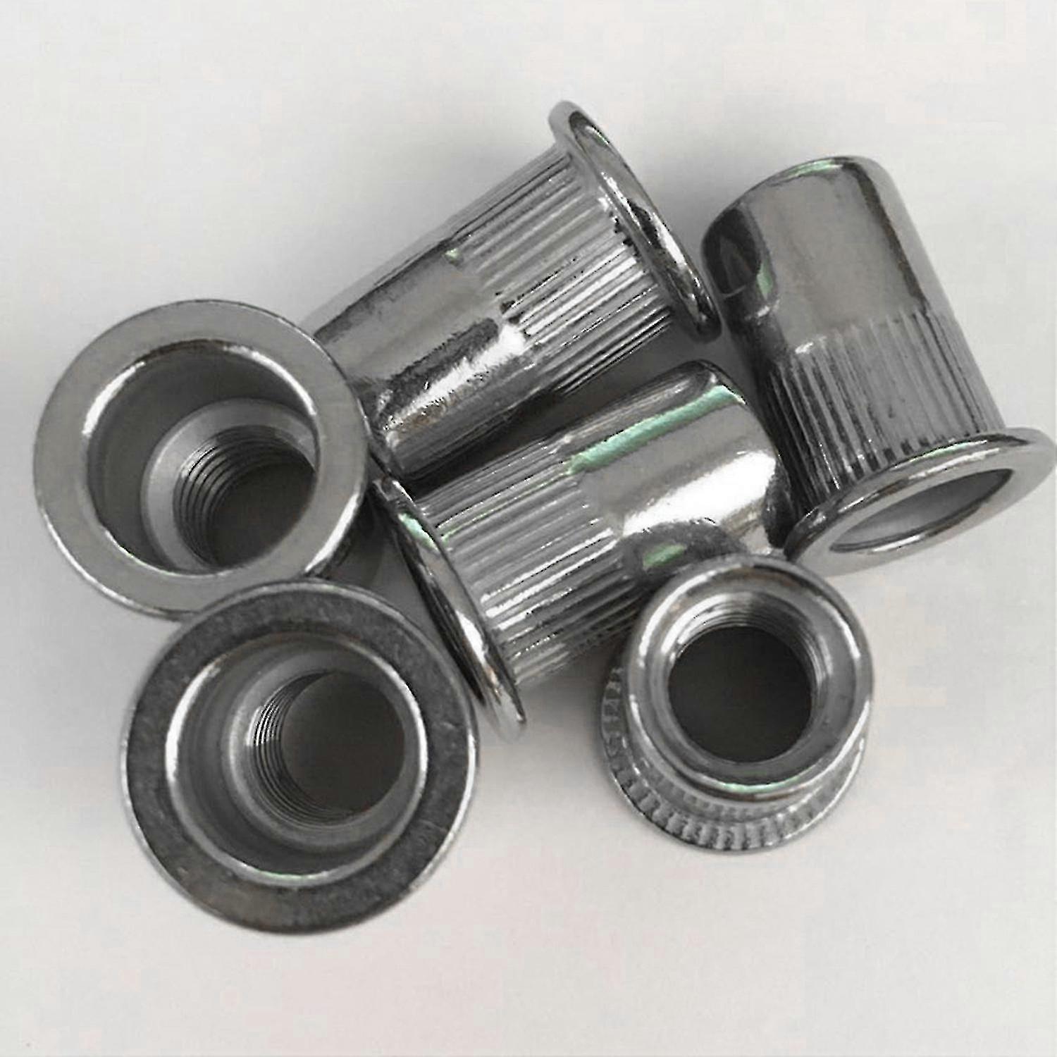 30pcs M8 Rivet Nuts Less Steel Threaded Rivet Insert Nuts M8-1.25mm ...