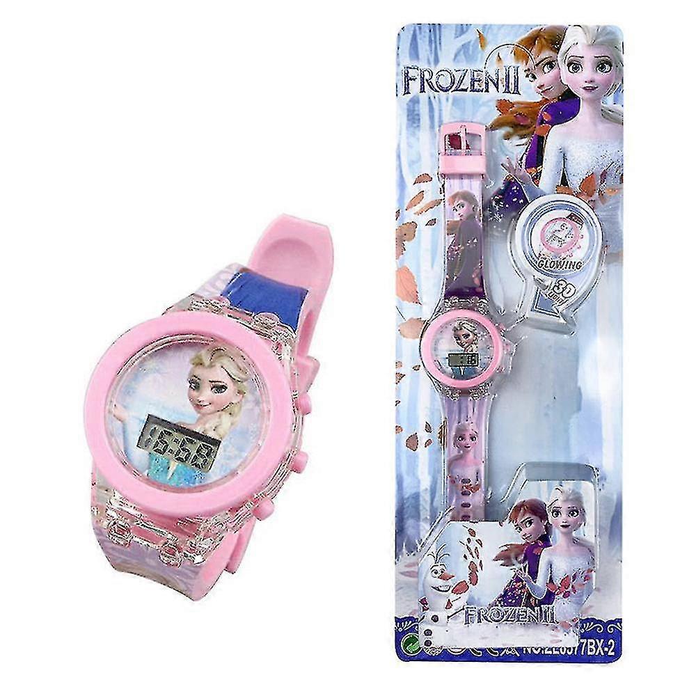 Wrist Watch Cartoon Flash Spiderman Frozen Elsa Watches With Adjustable ...