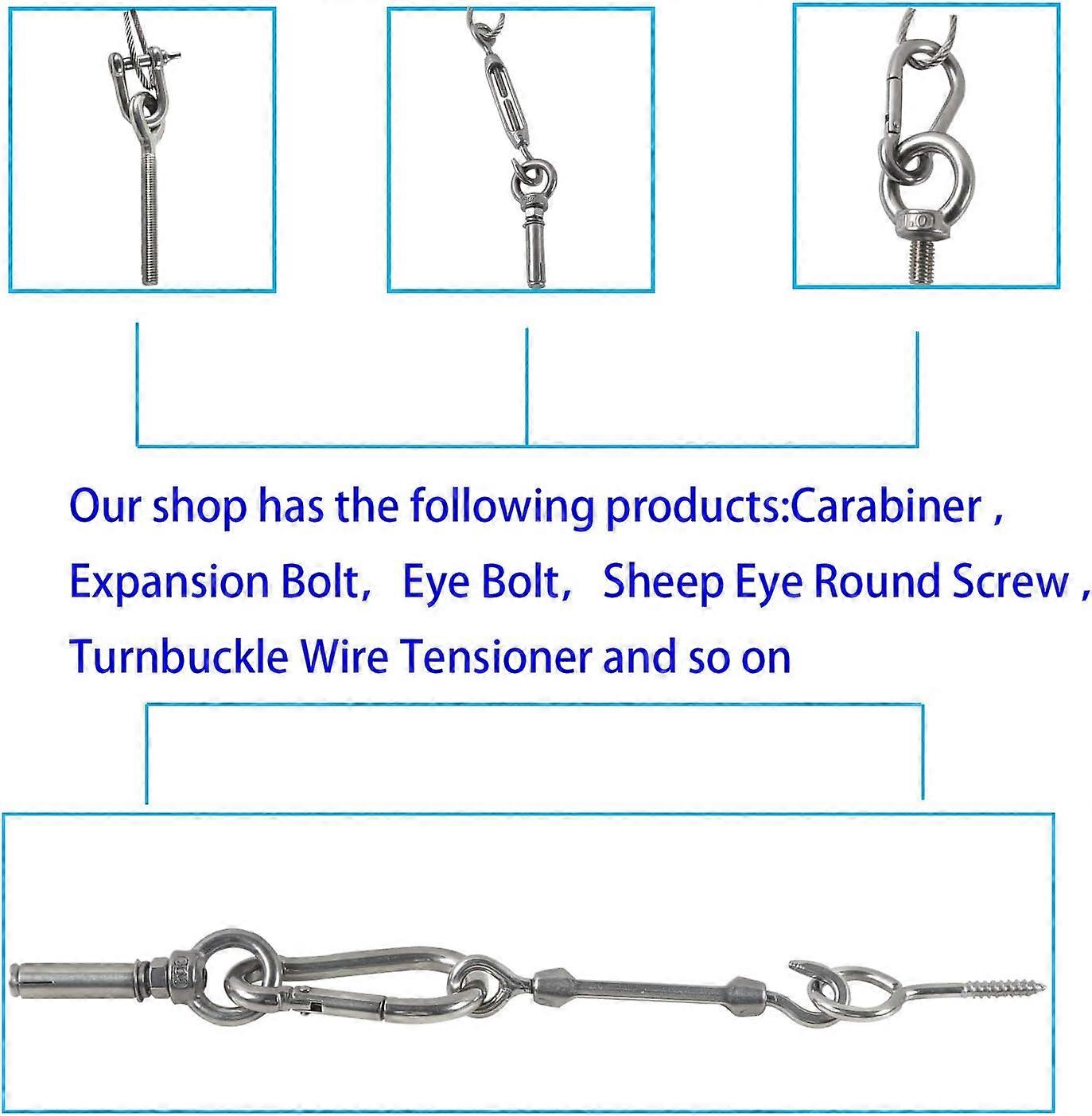 M8 Eye Bolts 304 Stainless Steel Lifting Ring Bolt Welded Closed Eye ...