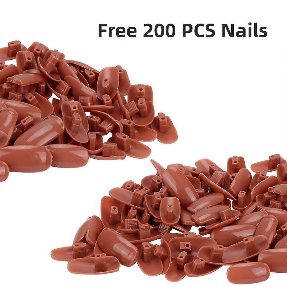 Practice Hand For Acrylic Nails, UBIUO Nail Practice Hand With 200 PCS ...