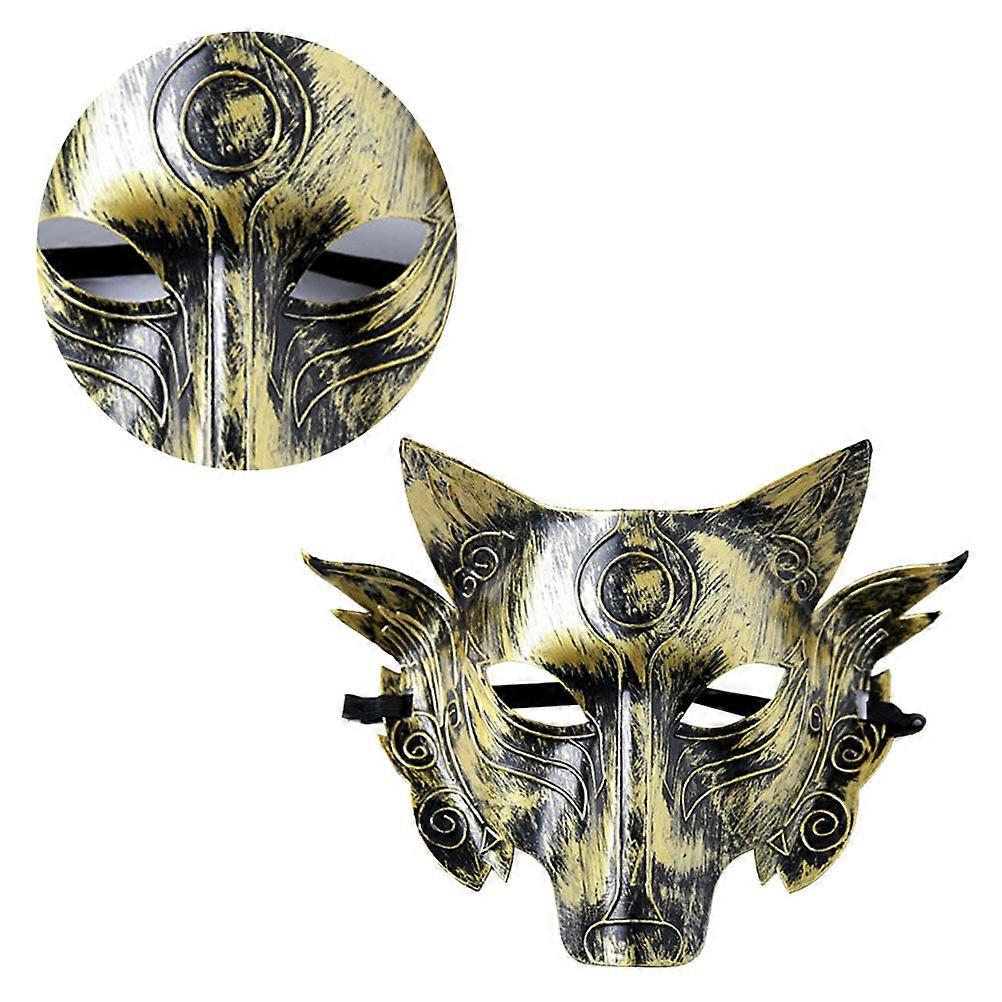2pcs Wolf Head Mask Halloween Props Simulation Animal Mask Carnival ...