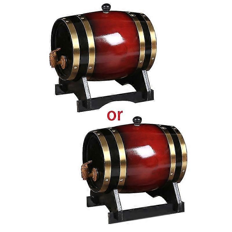 3 Colors And 2 Sizes To Choose Wooden Casks Storage For Whiskey And Red ...