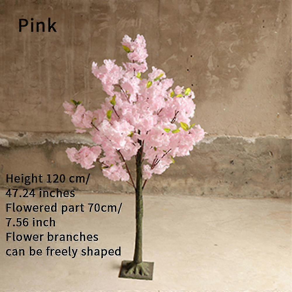 yougangg Artificial Cherry Tree Simulation Plant Fake Flower Tree ...