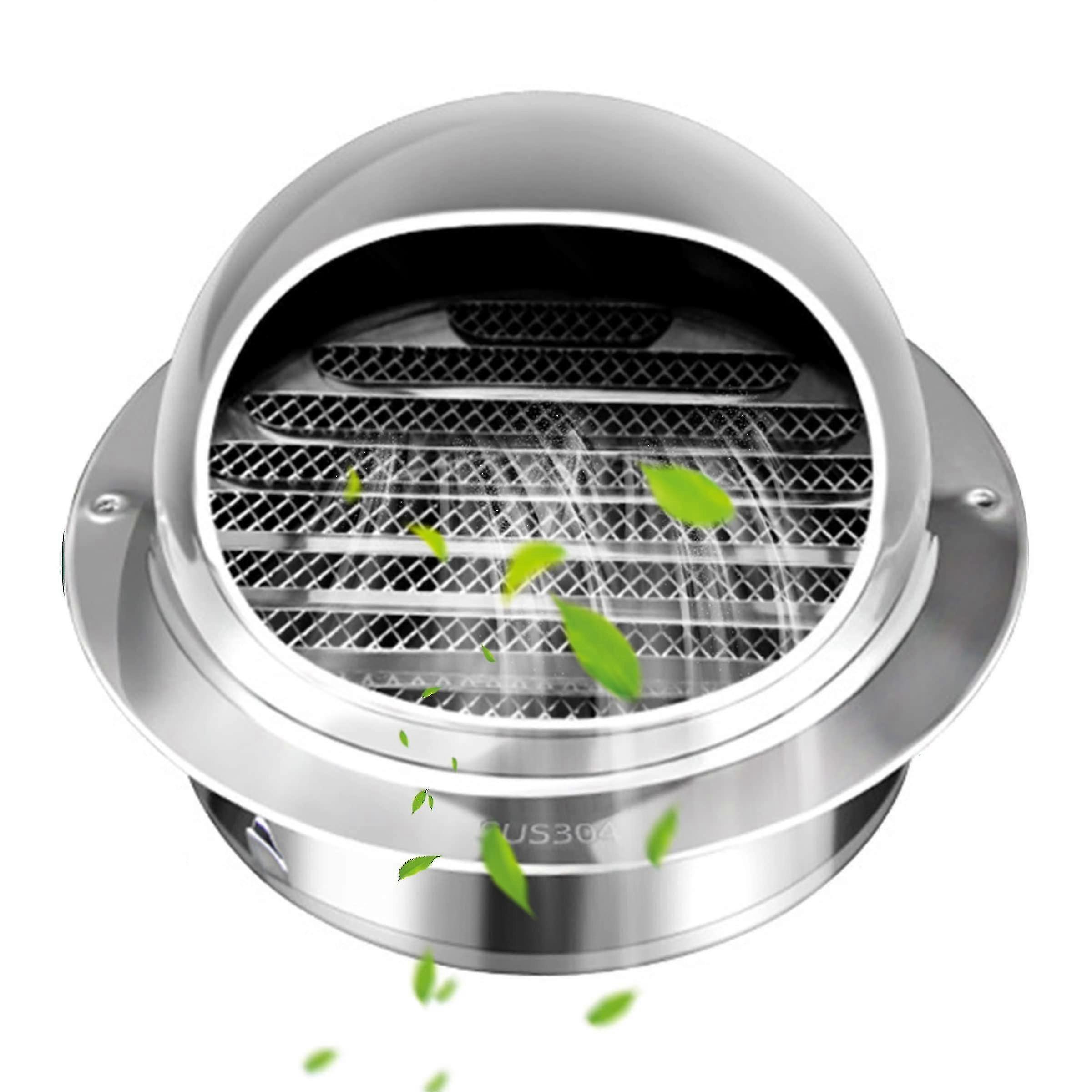 150mm Round Air Vent Grille Hood Vent Grille, 304 Stainless Steel Round ...