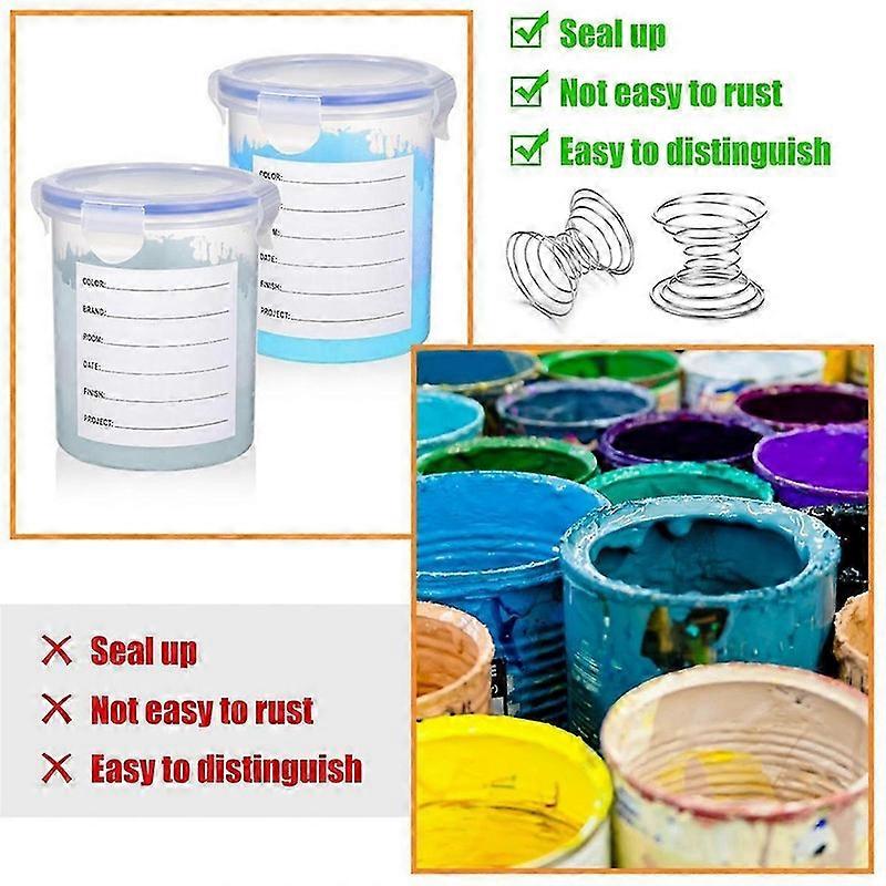 8 Sets Paint Container with Stainless Steel Mixing Ball Touch Up Paint ...