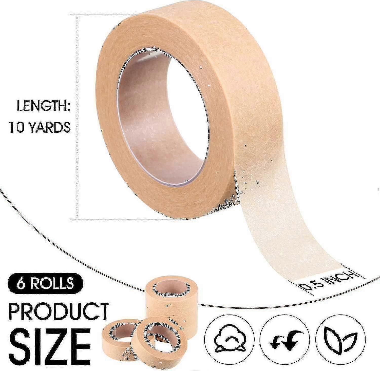 6 Rolls Flexible Skin Tape Breathable Nose Tape Self Adhesive Gauze ...