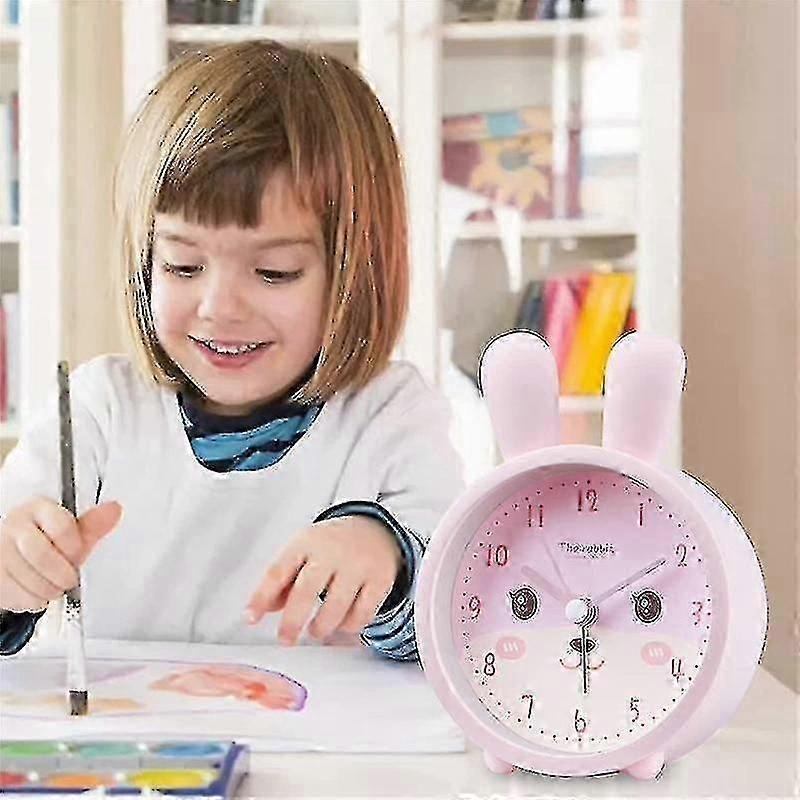 Children's Alarm Clock For Girls Without Ticking,rabbit Children's ...