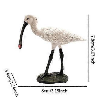 Spoonbill Figurine Crafts Home Decoration Birds Model for Table Garden ...