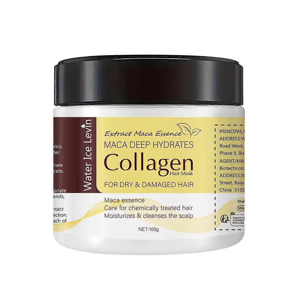 Collagen Hair Mask, Maca Deep Repair Collagen Hair Mask for Dry ...