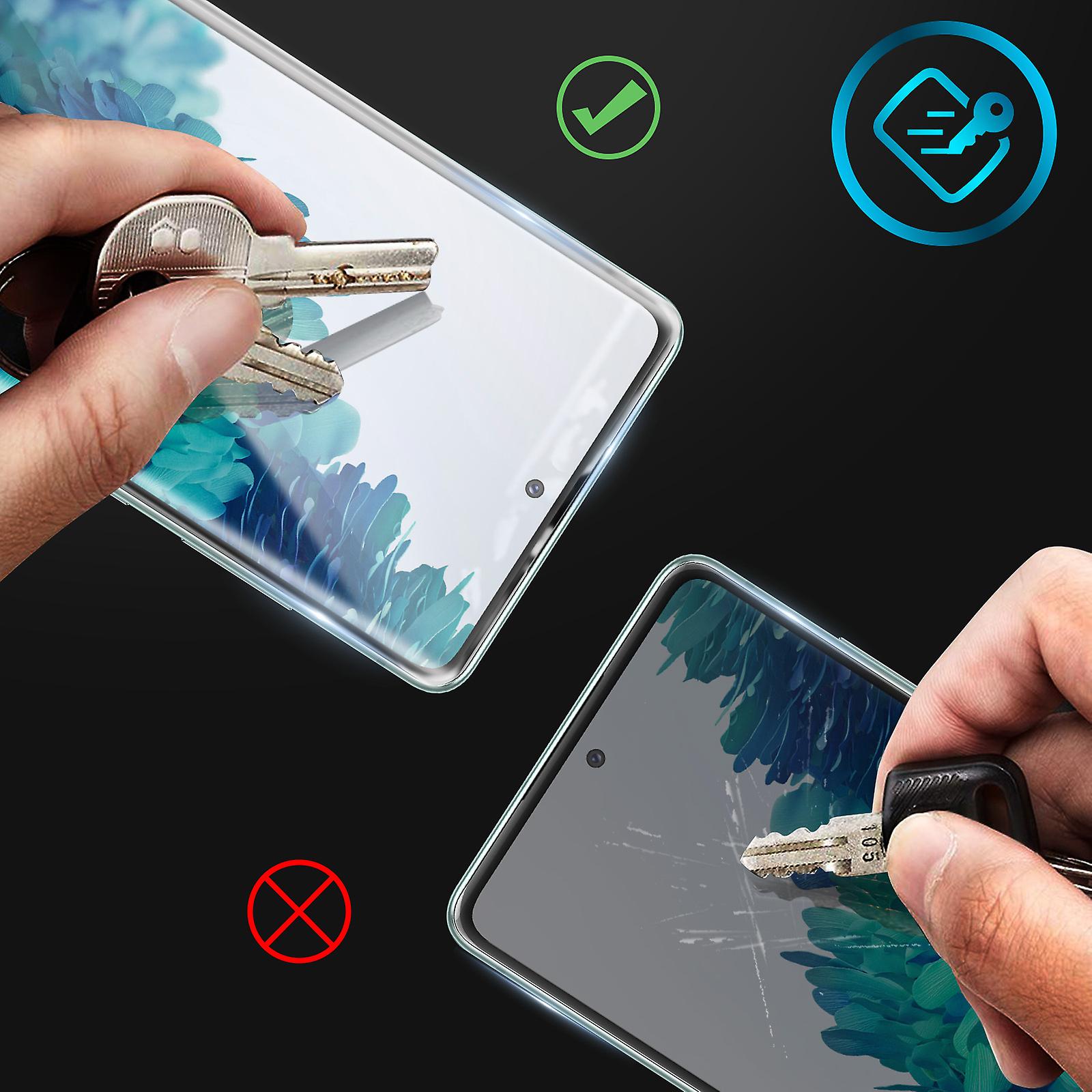 Tempered Glass Screen Protector for Galaxy S20 FE Beveled Black Edges ...