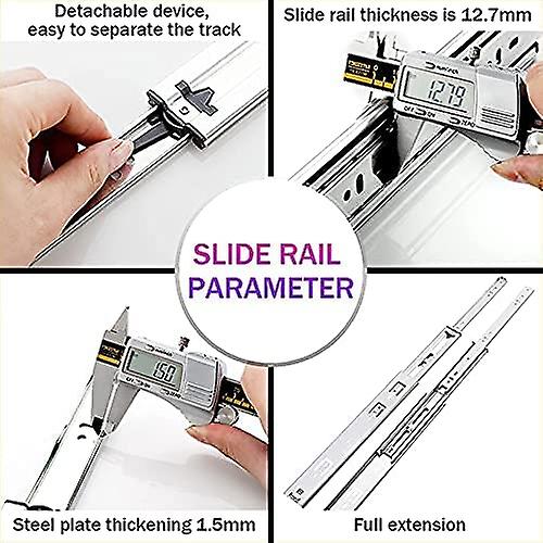Heavy Duty Drawer Slides 400mm, Full Extension Ball Bearing Drawer ...