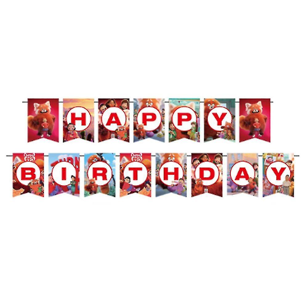 Turning Red Theme Kids Birthday Party Decor Supplies Balloons Kits ...
