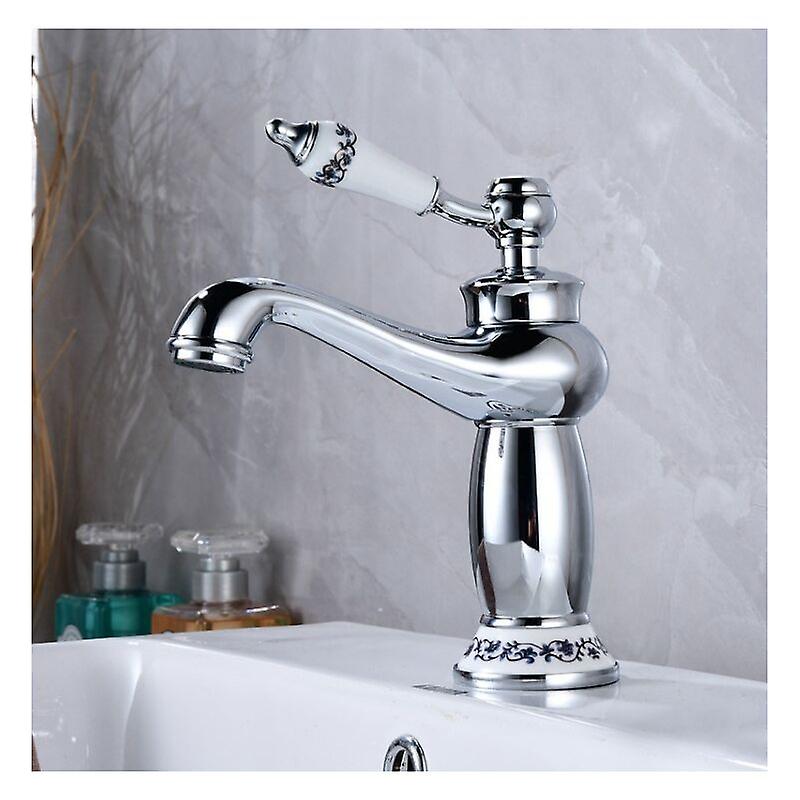Basin Mixer Tap Single Handle Bathroom Basin Mixer Tap Floral ...
