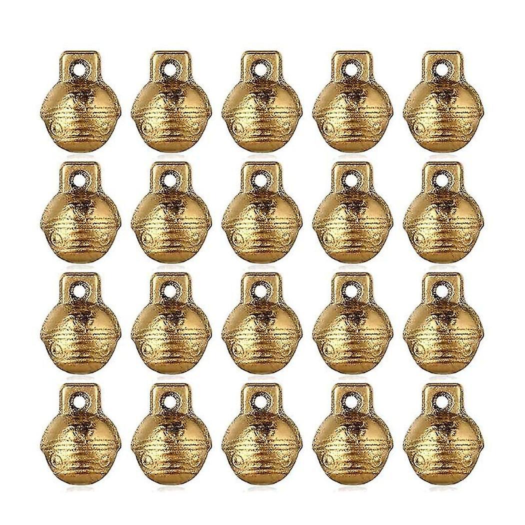 60 Pieces Vintage Brass Bells Mini Craft Bells Small Tibetan Craft ...