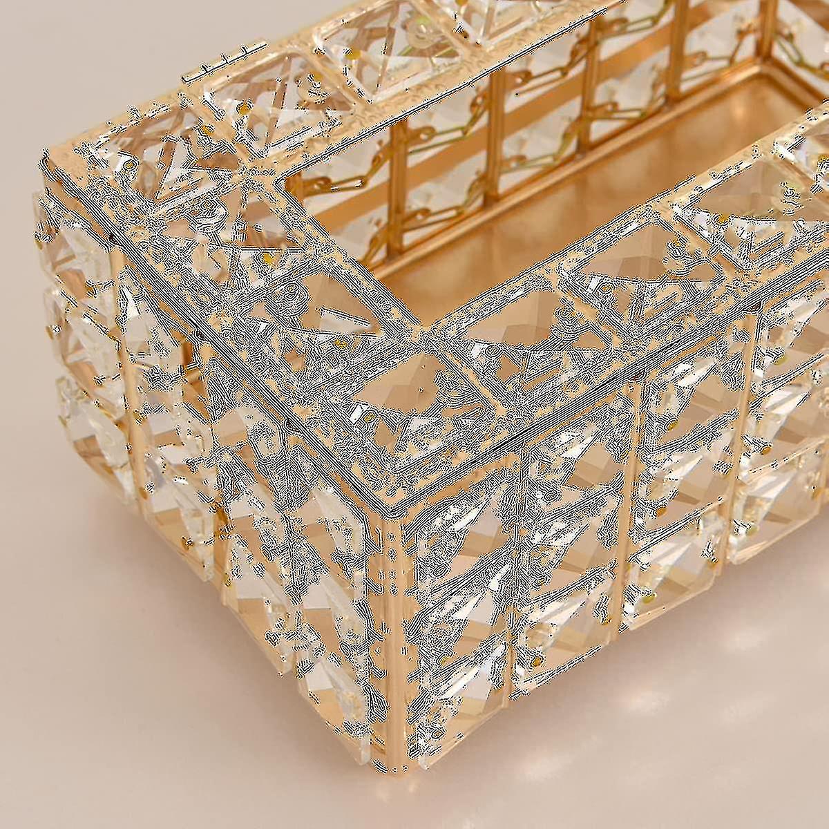 Rectangular Crystal Tissue Box Cover, Decorative Paper Box, Napkin ...