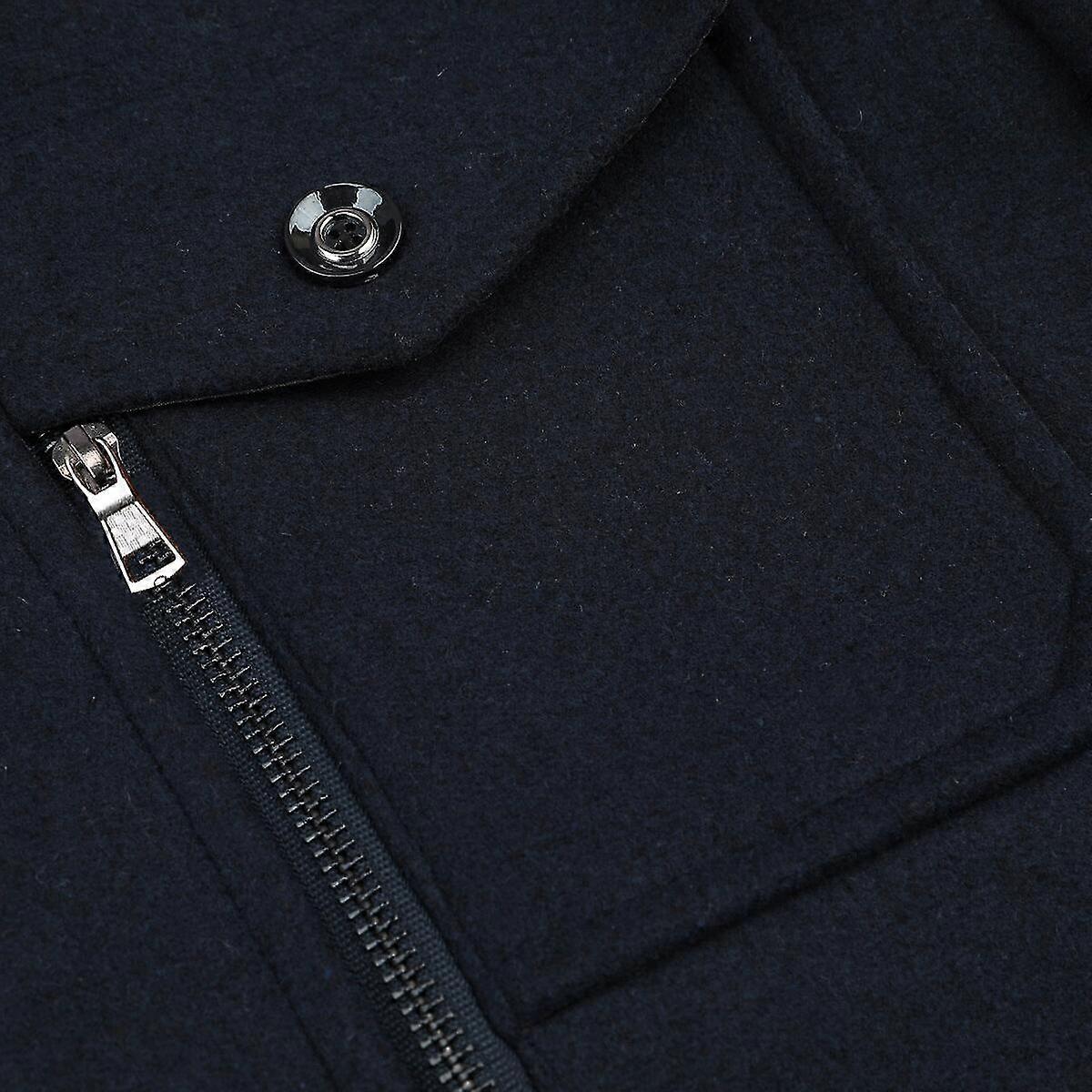 Mens Double Collar Pocket Pea Coat-qq | Fruugo UK