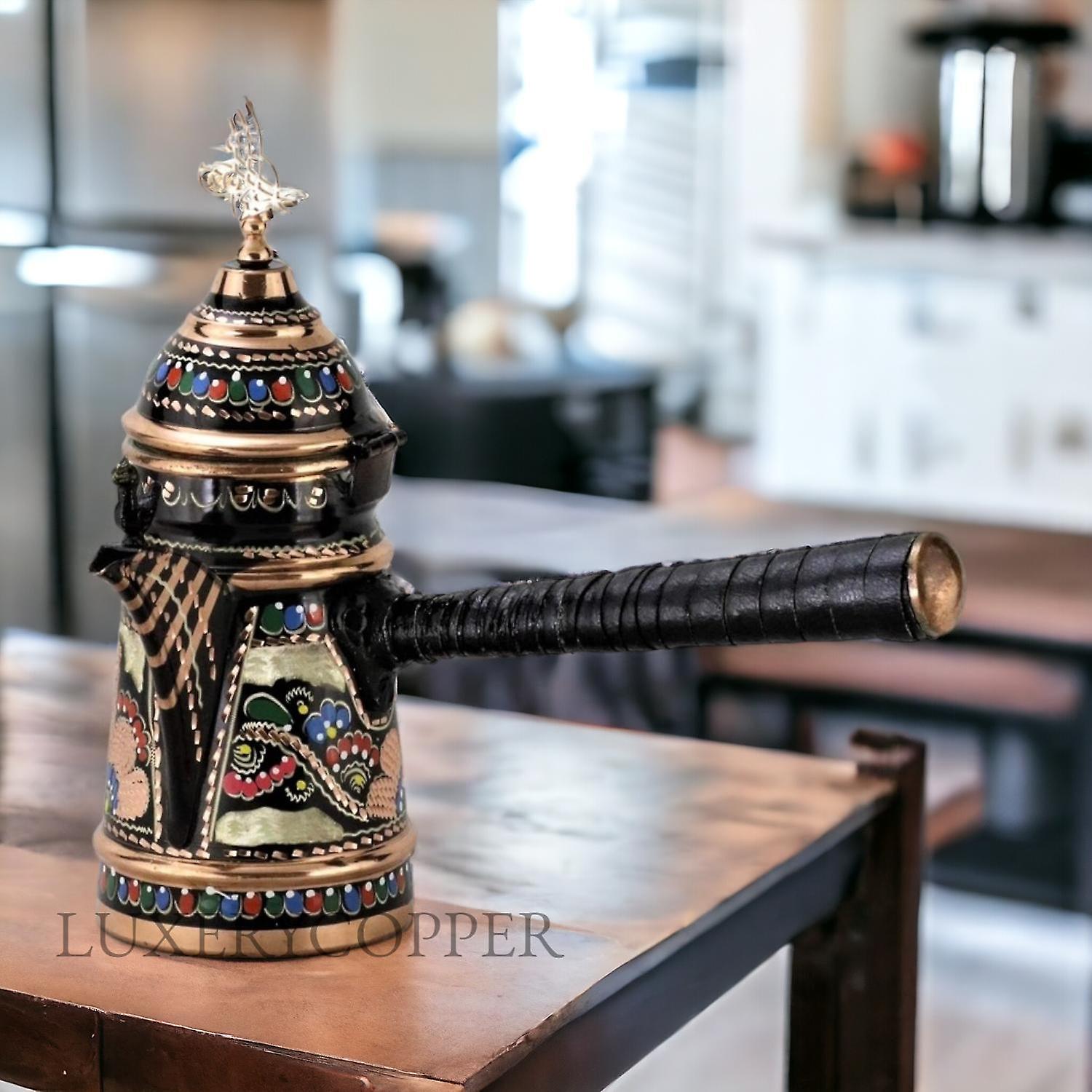 Rose Flower Mirra Copper Coffee Pot 300 - 650 Ml | Fruugo UK