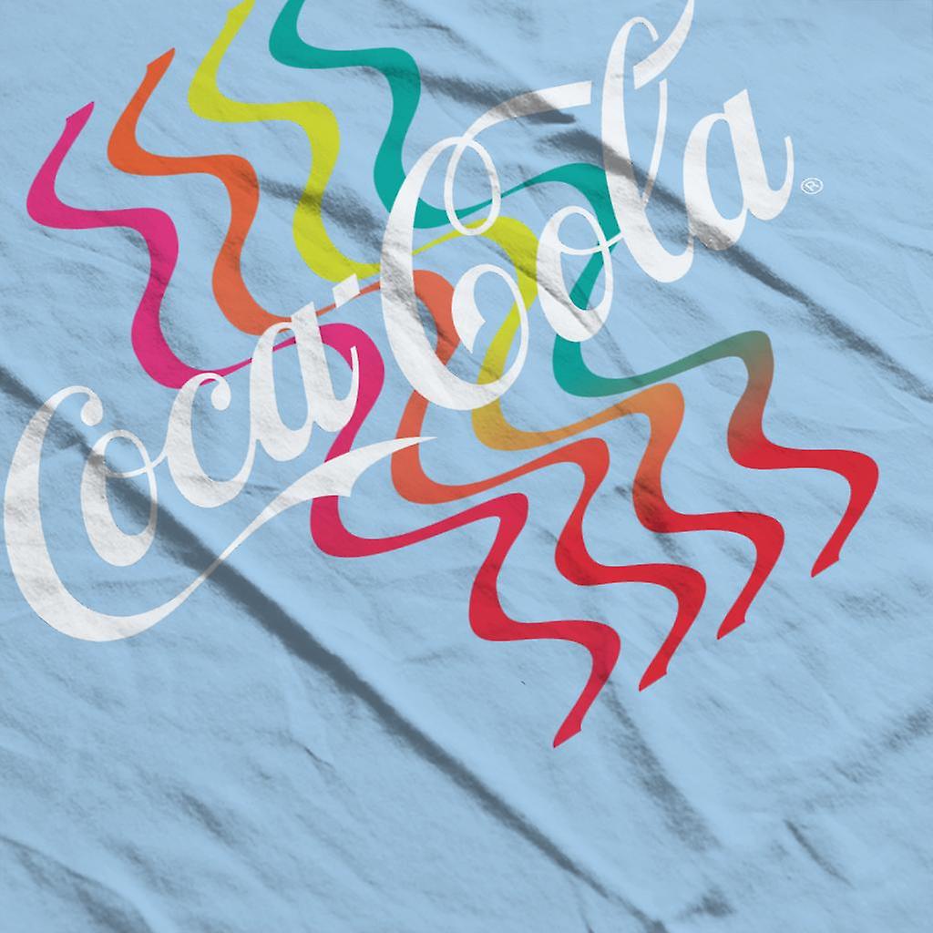 Coca Cola Rainbow Waves Logo Women's T-Shirt | Fruugo US