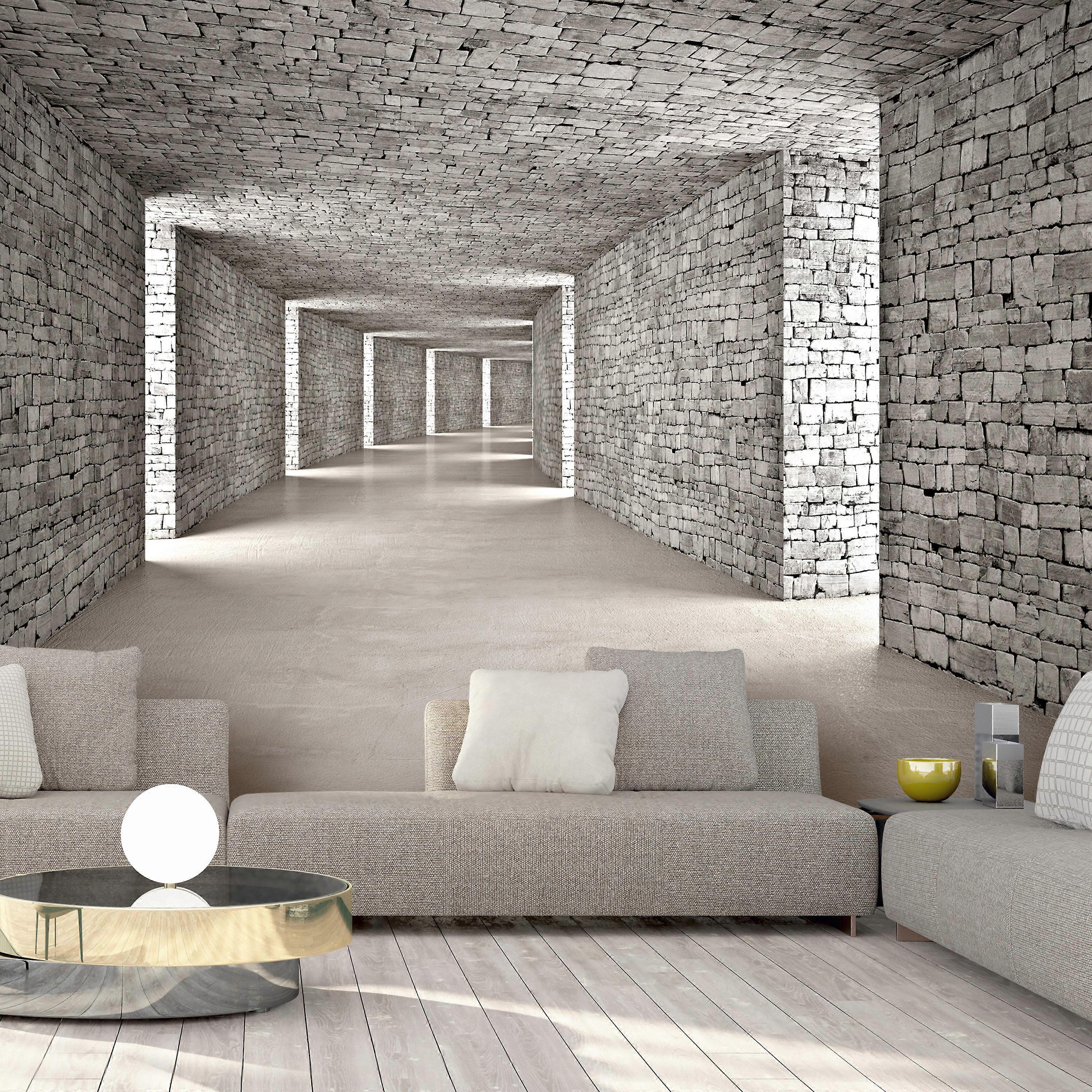 Wall Mural - Mysterious Tunnel | Fruugo UK