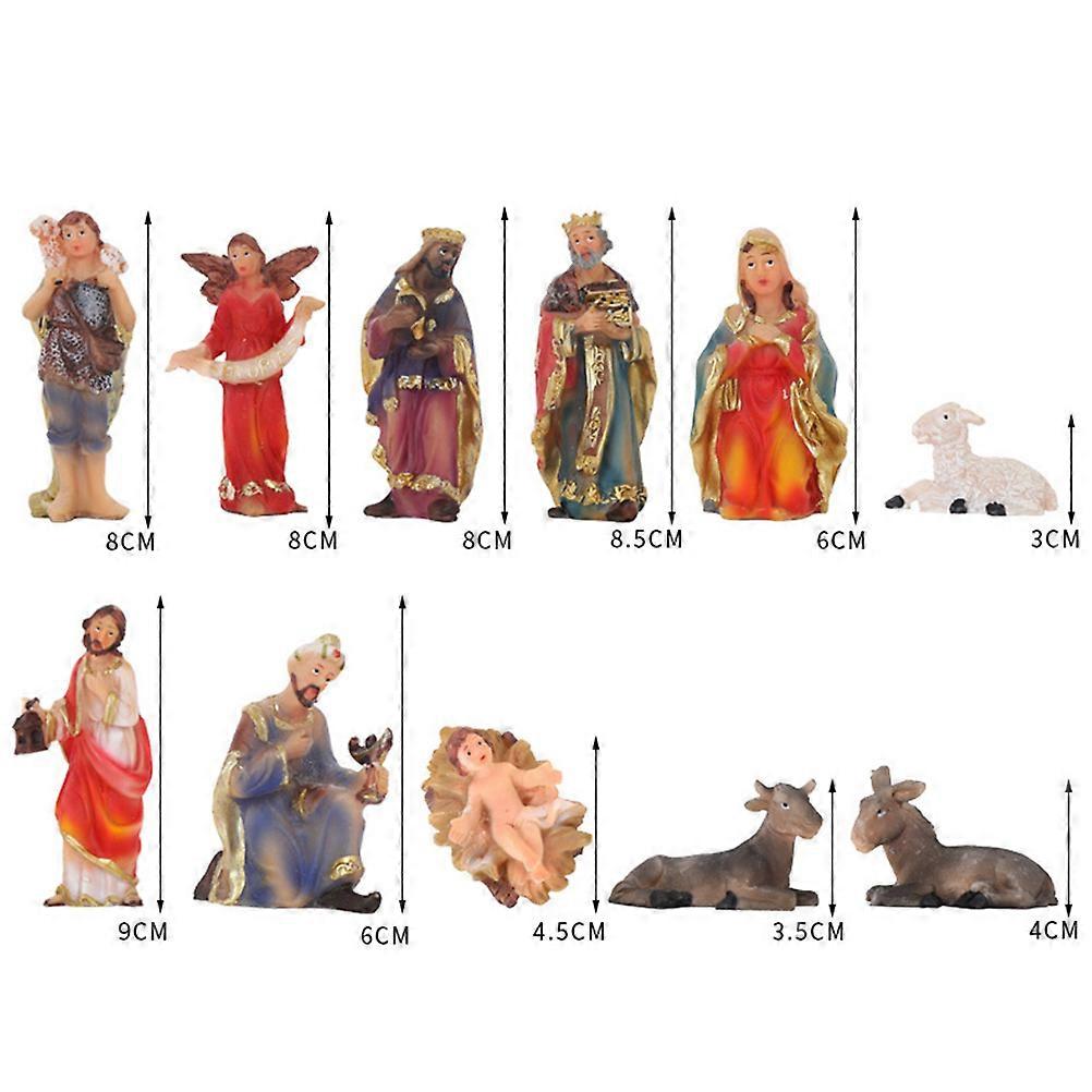 Traditional Nativity Scene Set Resin Craft Nativity Religious Set Resin ...