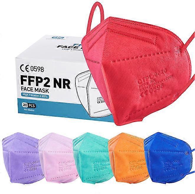 Ffp2 Face Mask Colored Protective Mask Adult 20pcs | Fruugo UK
