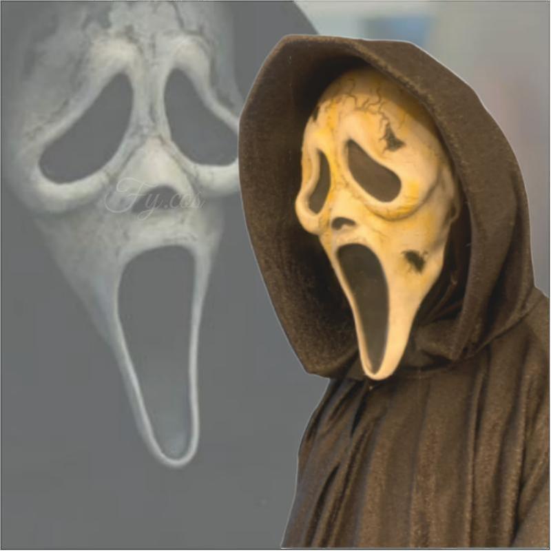 Ghostface Scream Mask Horror Killer Latex Mascara Ghost Terror Carnival ...