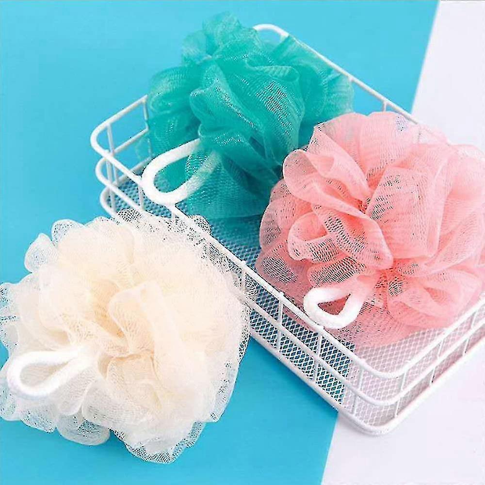 10 Pack Shower Sponge Loofahs,multi-color Mesh Pouf Bath Poof Shower ...