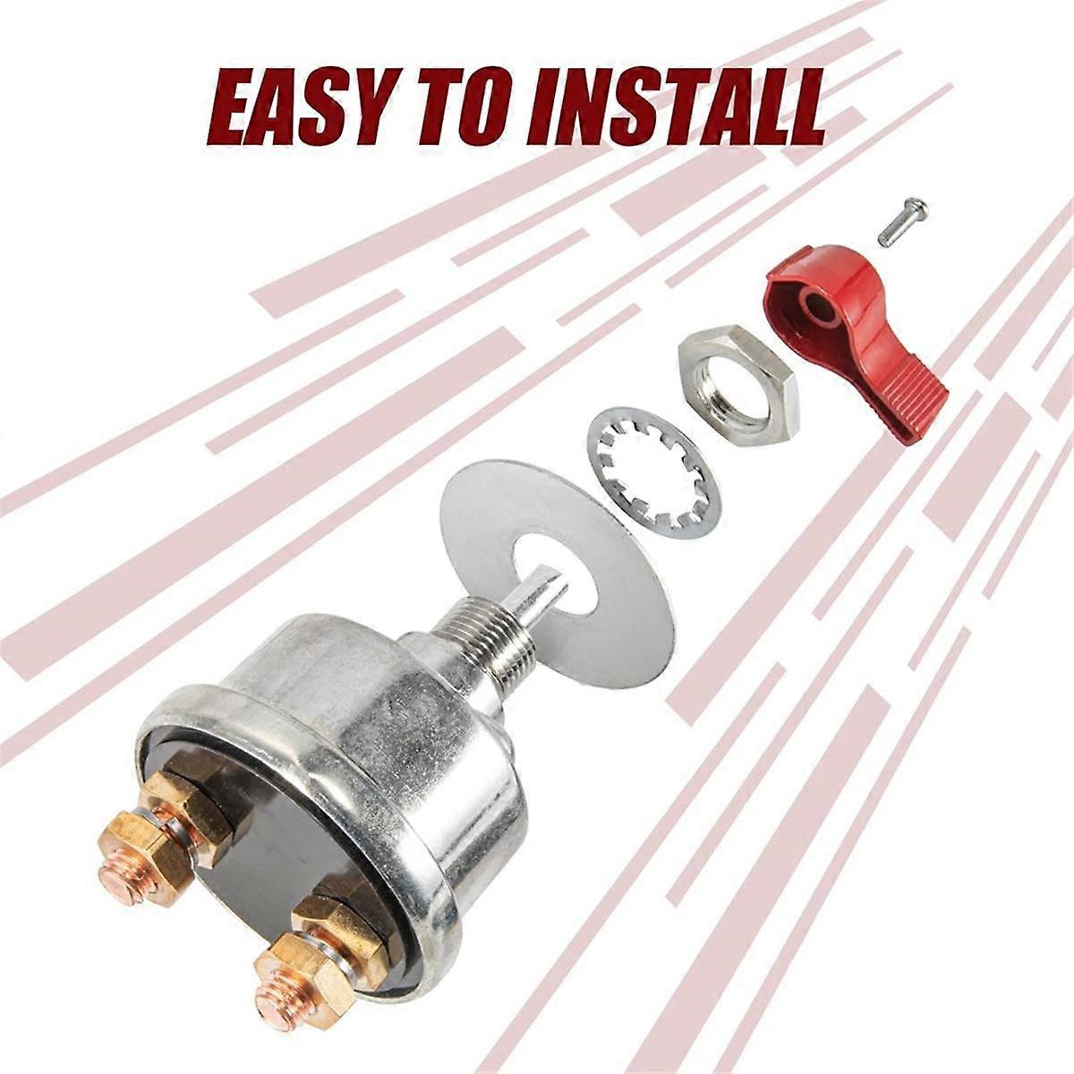 High Current Battery Disconnect Switch 300A,12 24V Master Battery Power ...