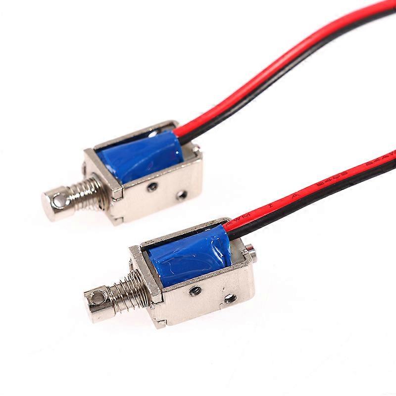 DC 3V 5V 6V 9V 12V Mini Tiny Push-Pull Square Solenoid Through Type ...