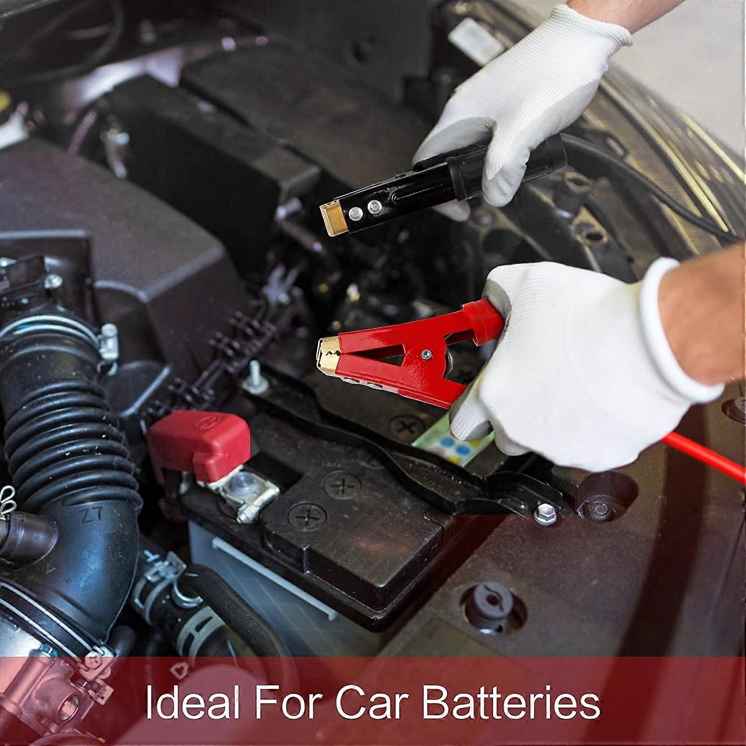 2 Pieces 1000A Heavy Duty Pure Copper Jumper Cables Boost Clamp Car ...