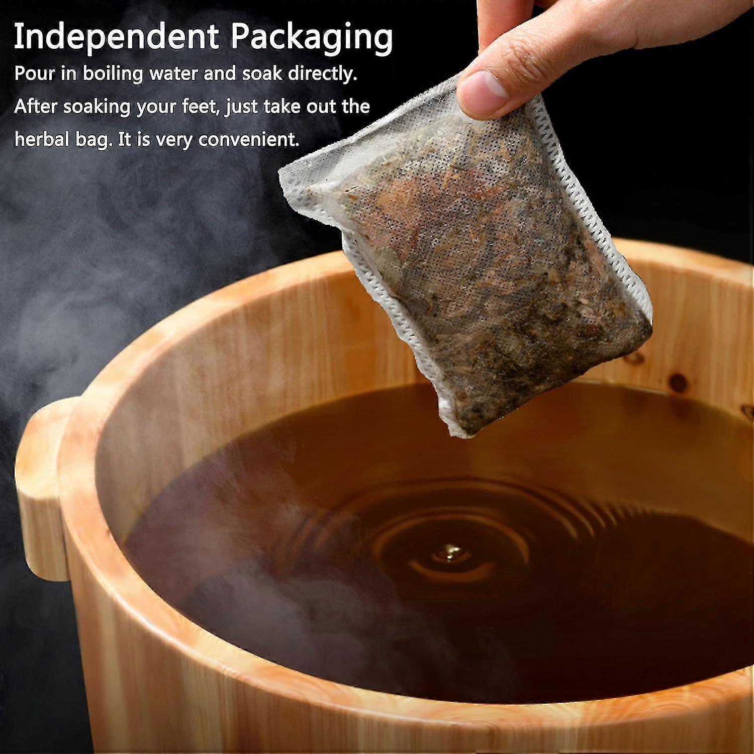 Kropp Växtbaserade Detox Fot Blötläggning, Lymfatisk Dränering Ingefära ...