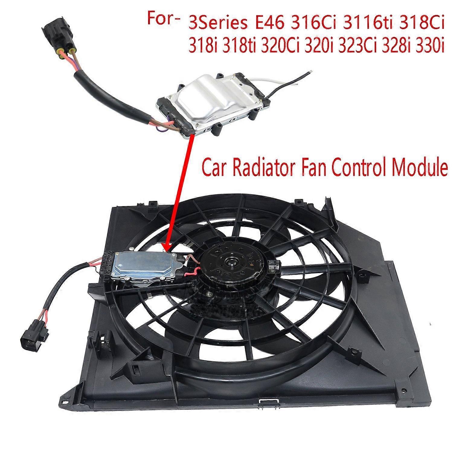 Car Radiator Fan Control Module for 3Series E46 316Ci 3116Ti 318Ci 318I ...