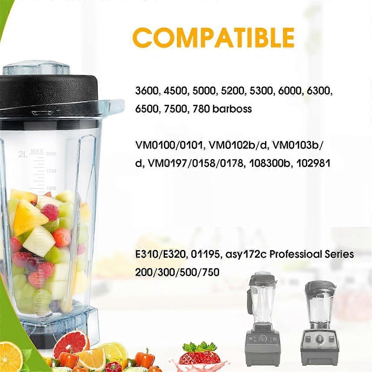 Blender Replacement Parts for Accessories,Blender Pitcher 64oz Container Jar Cup for 5200 5000 ...