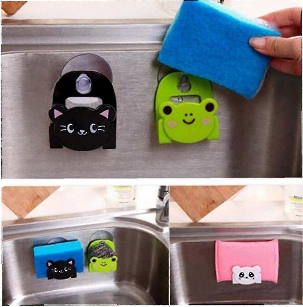 Sponge Sink Kitchen Holder Cartoon Suction Cup For Sink Caddy Organizer ...