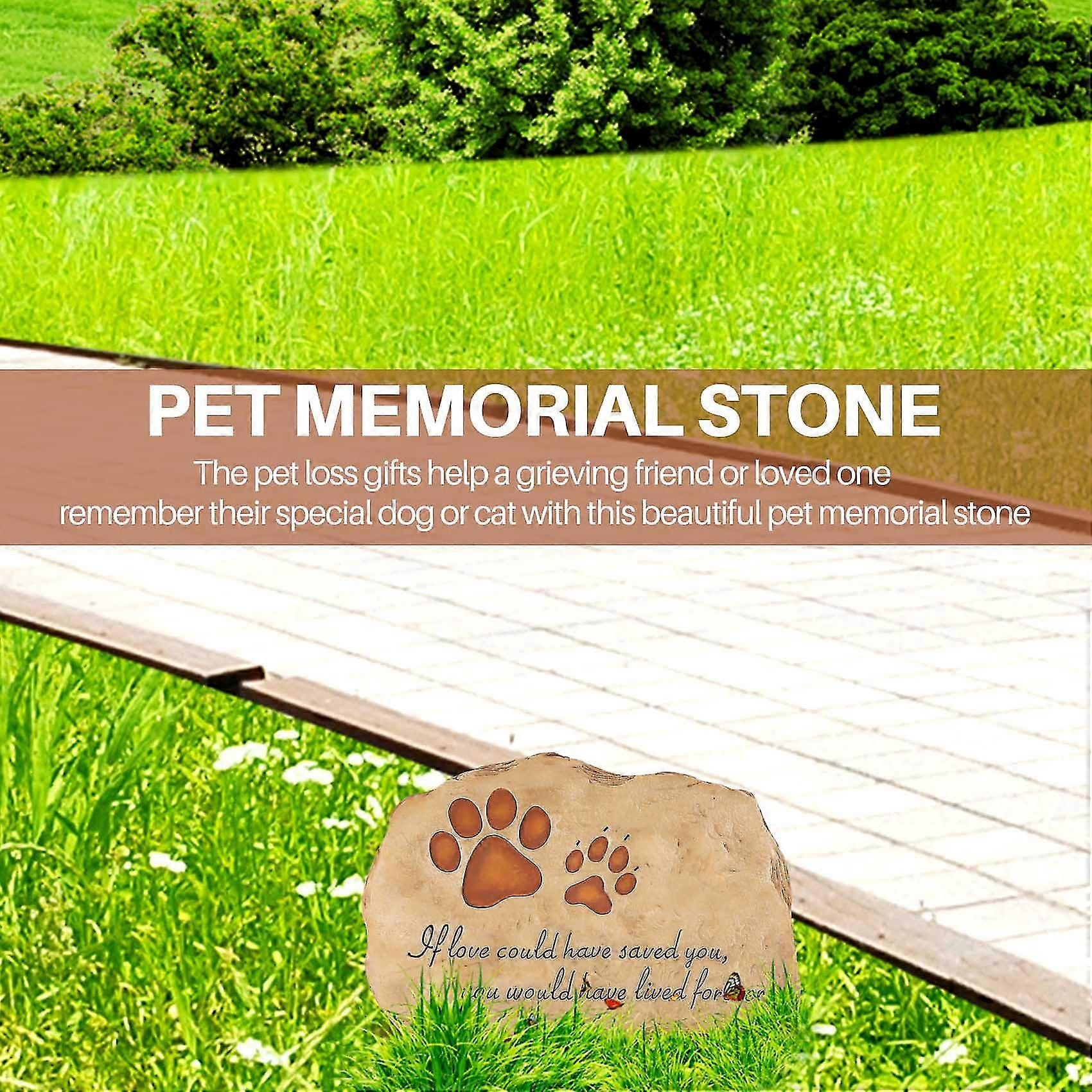 Pet Memorial Stone For Dog Or Garden Stone For Loved Pet Pet Grave ...