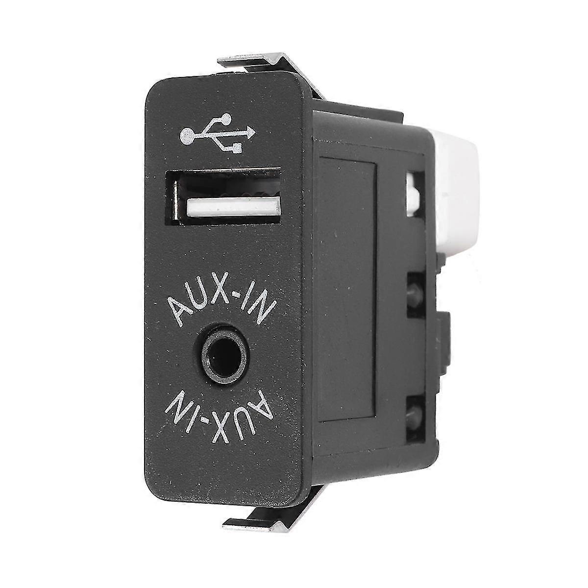Bil USB AUX In Plug Auxiliary Input Socket Adapter för E81 E87 E90 F10 ...