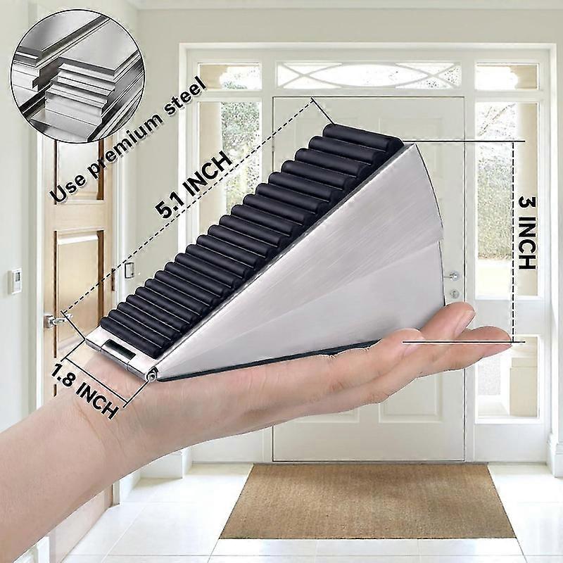 WJSMStrongest Large Door Stopper - Heavy Duty Door Stop Wedge Tall Door ...